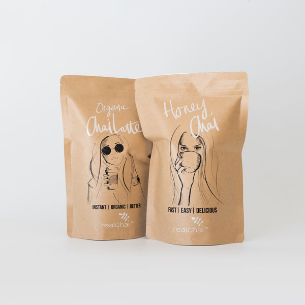 RealChai Mixed 1kg Box Organic Chai Latte & Fresh Honey Blend (Satchel ...